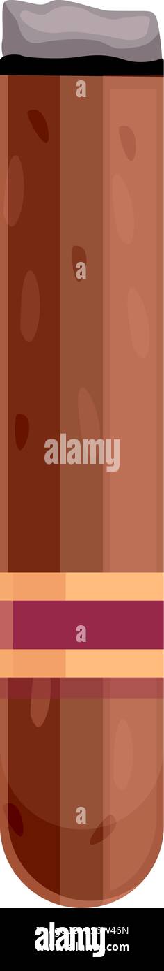 Burning cigar icon cartoon vector. Smoke tobacco. Nicotine carton ...