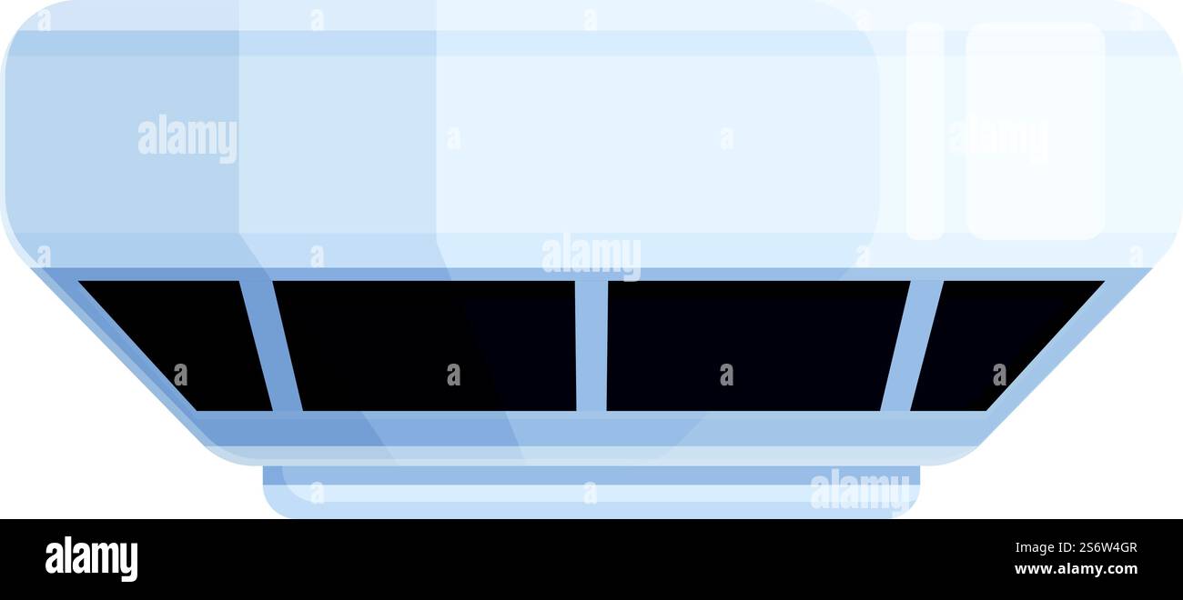 Flame sensor control icon cartoon vector. Smoke alarm. Carbon home ...