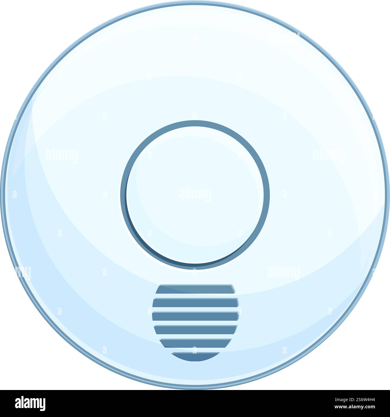 Household smoke detector icon cartoon vector. Alarm fire. Safety system ...