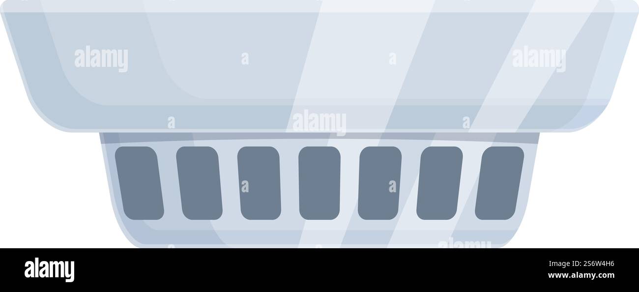 Device smoke control icon cartoon vector. Alarm detector. Fire sensor ...