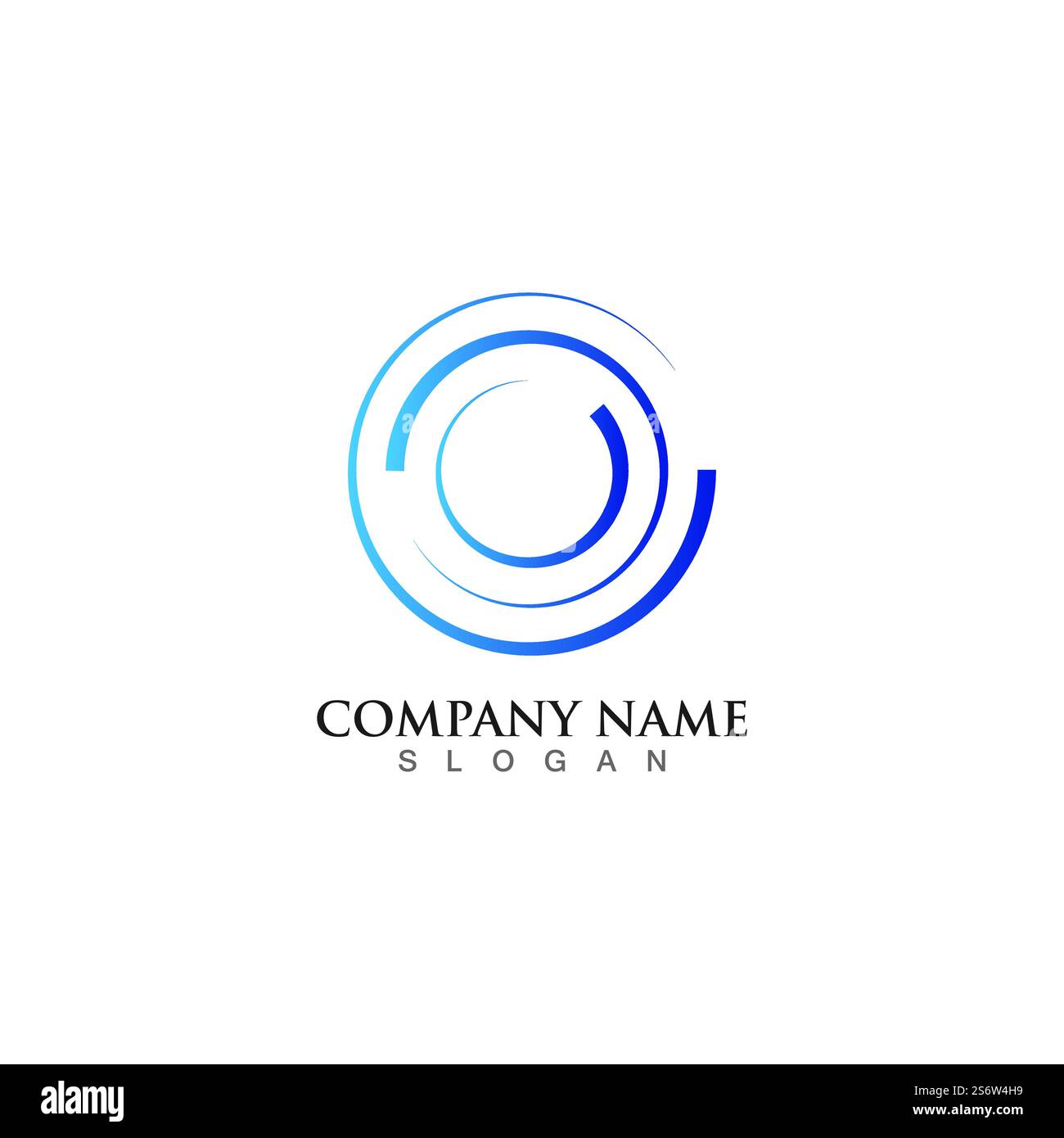 blue circle ellipse logo design Stock Vector Image & Art - Alamy