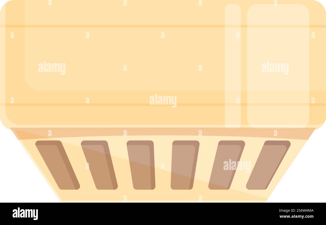 Alert smoke sensor icon cartoon vector. Alarm detector. Safety system ...