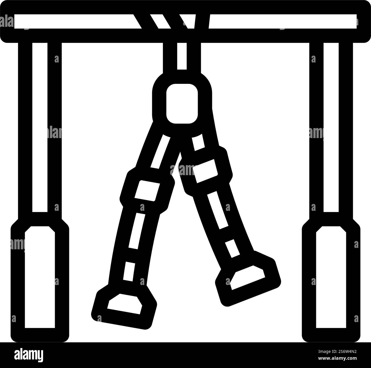 loops trx sport equipment line icon vector. loops trx sport equipment ...