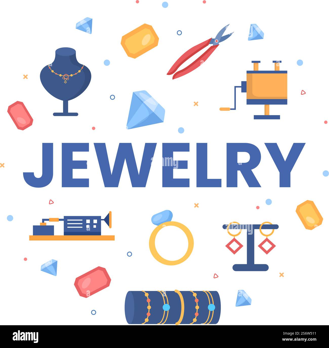 Jewelry Accessories Such as Necklaces, Earrings and Bracelets Designed ...