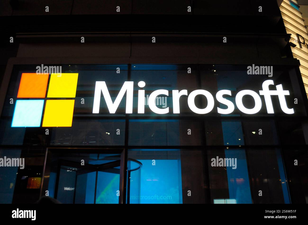 New York, United States. 16th Jan, 2025. A Microsoft office is seen in ...