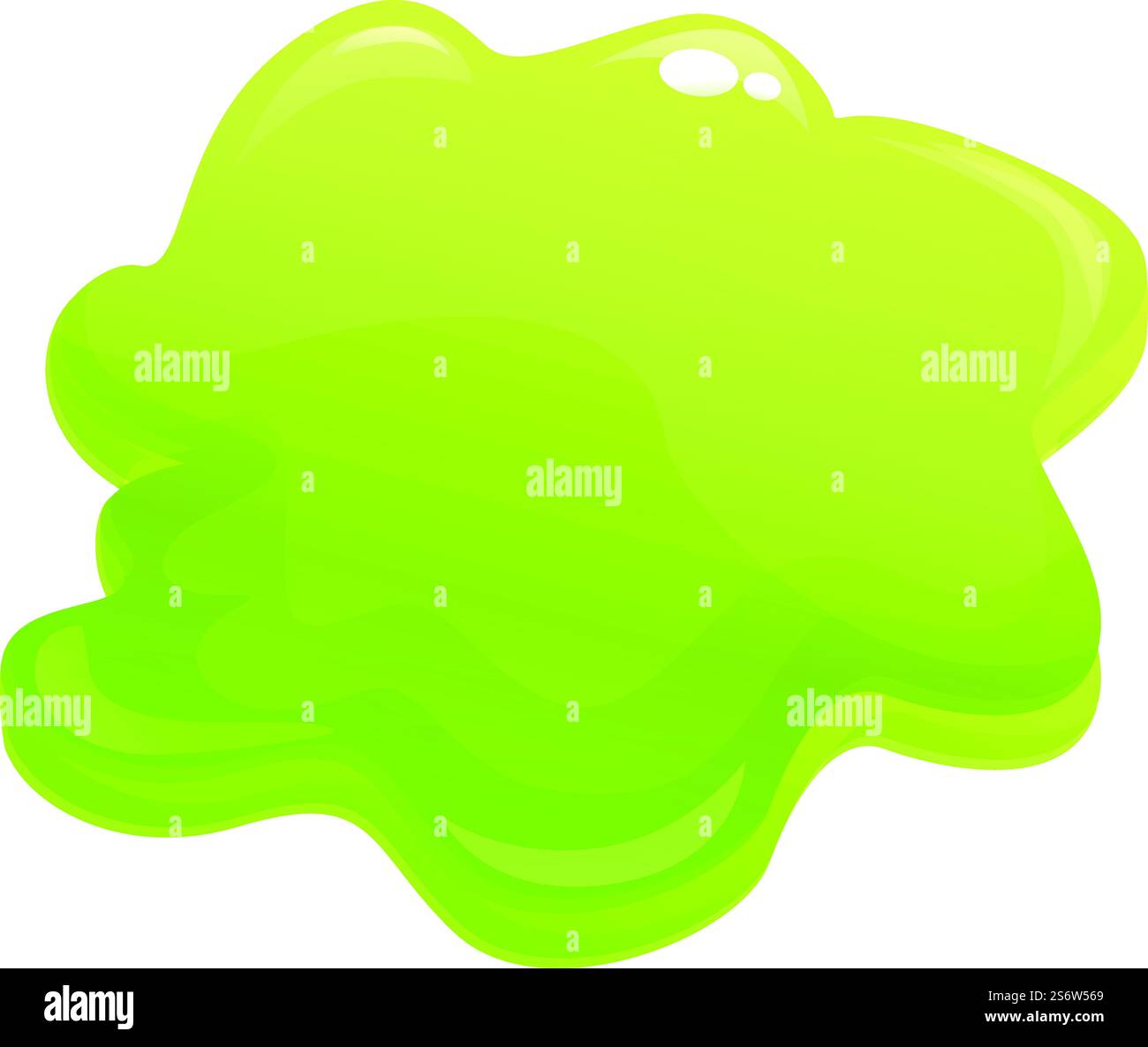 Bubble slime icon cartoon vector. Green drip. Mucus blob. Bubble slime ...