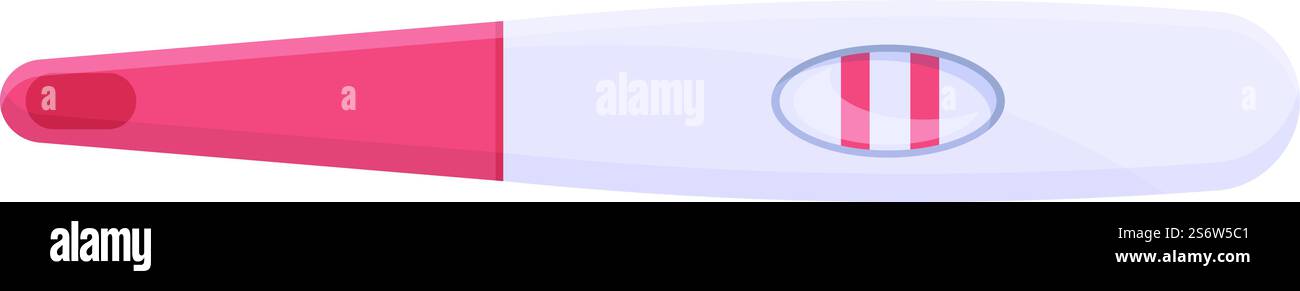 Positive test icon cartoon vector. Pregnancy test. Kit stick. Positive ...