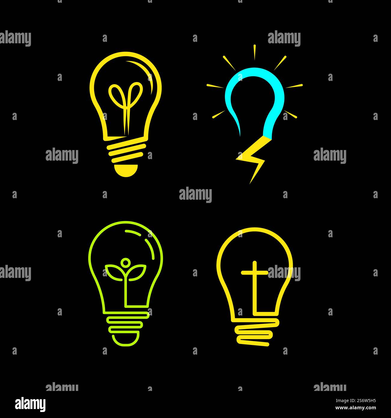 Bulb technology ilustration logo vector design Stock Vector Image & Art ...