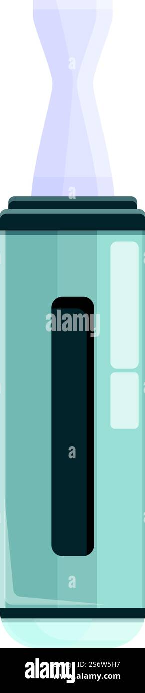 Coil smoke icon cartoon vector. Electronic cigarette. Refill liquid ...