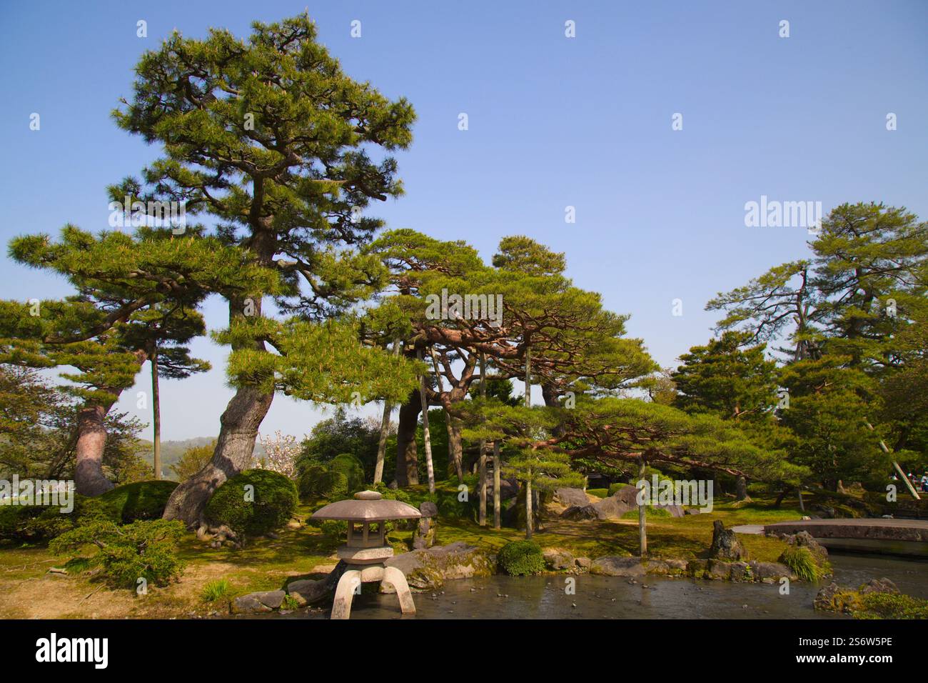 Japan, Kanazawa, Kenrokuen Garden Stock Photo - Alamy