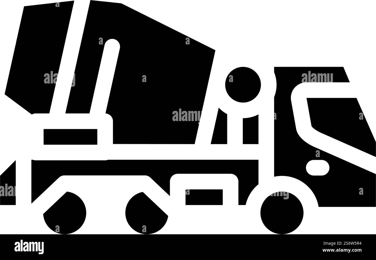 Antique crane truck Black and White Stock Photos & Images - Alamy