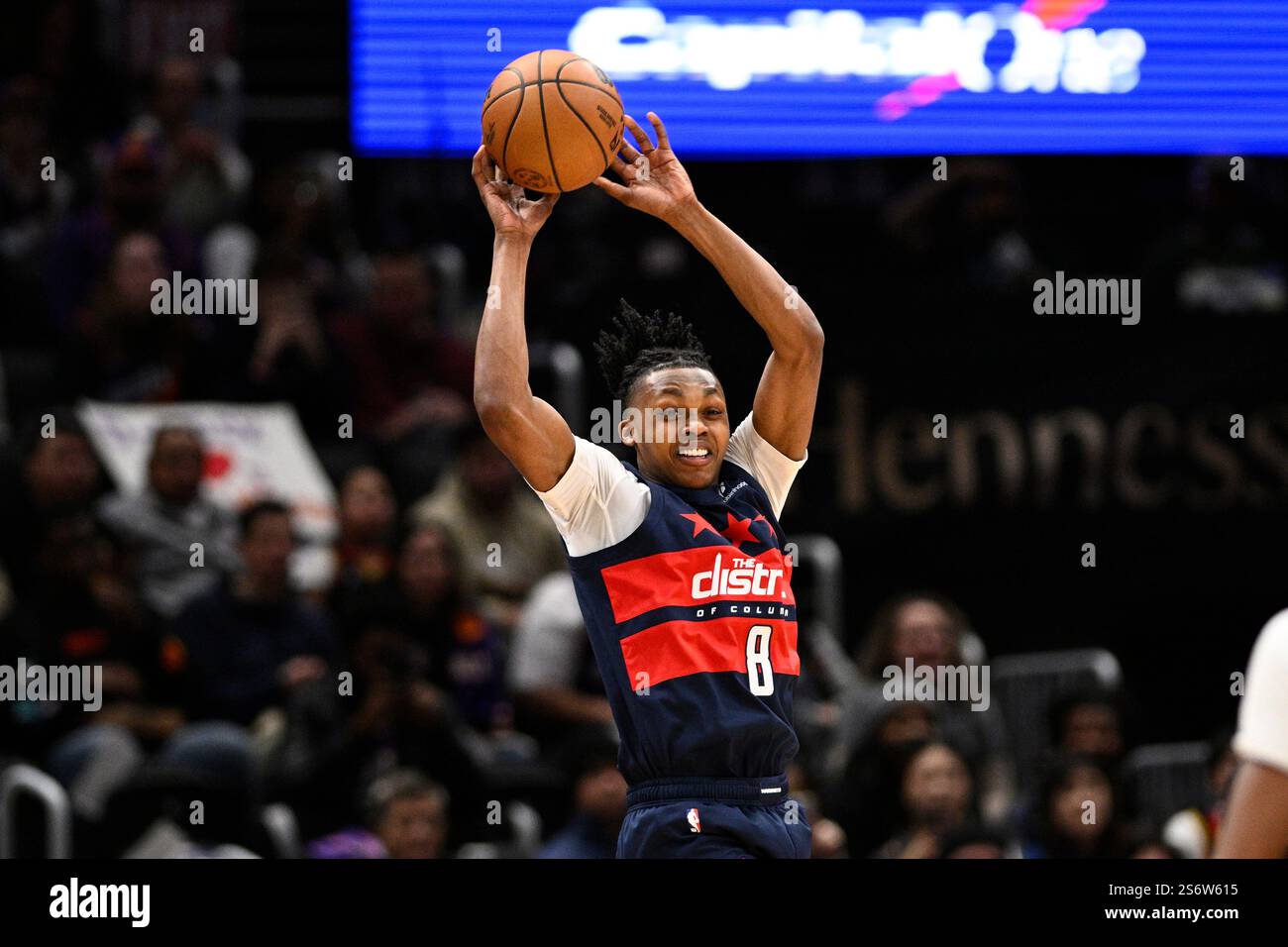 Washington Wizards guard Bub Carrington (8) in action during the first ...