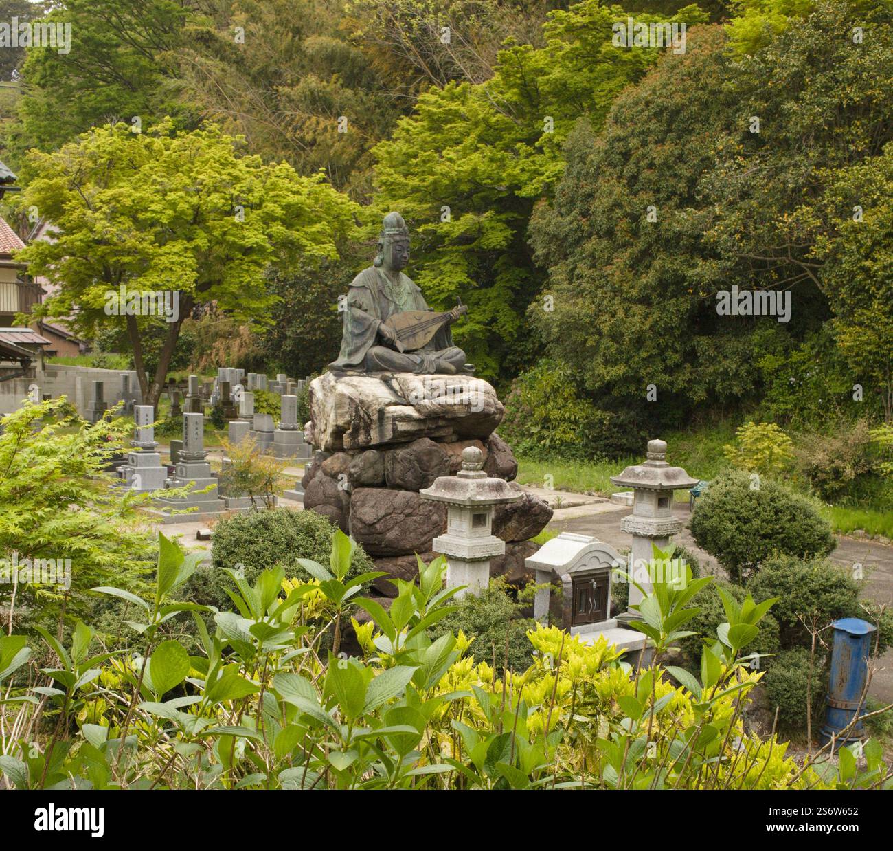 Japan, Kanazawa, Higashiyama, cemetery Stock Photo - Alamy