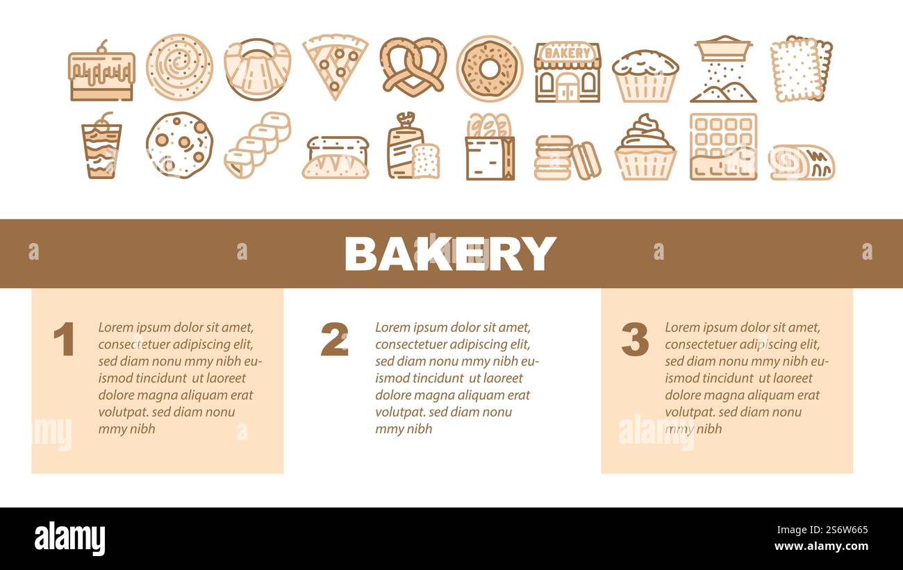 Bakery Delicious Dessert Food Landing Web Page Header Banner Template ...