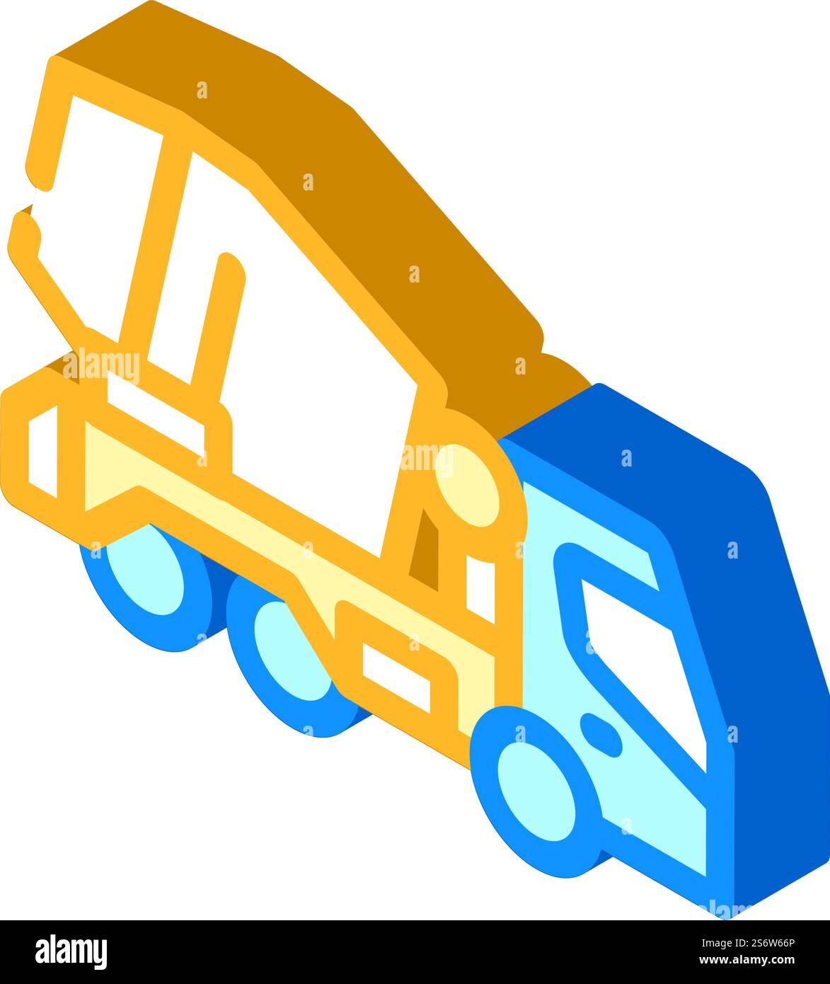Antique crane truck Stock Vector Images - Alamy