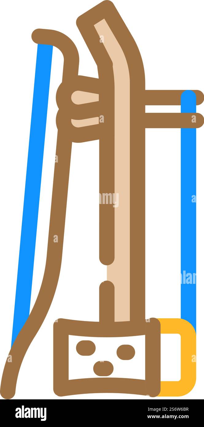 erhu chinese color icon vector. erhu chinese sign. isolated symbol ...