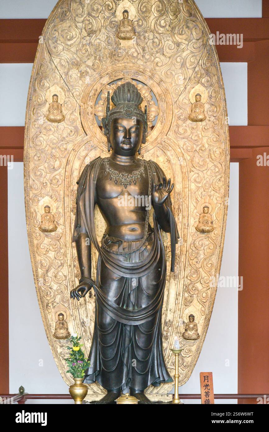 Japan, Nara, Yakushiji Temple, Buddha statue Stock Photo - Alamy