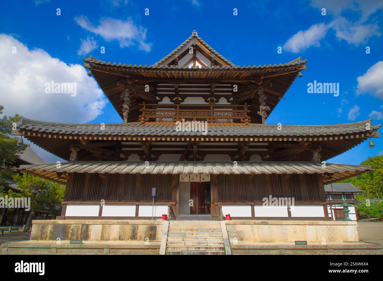 Japan, Nara, Horyuji Temple, Kondo, Main Hall Stock Photo - Alamy