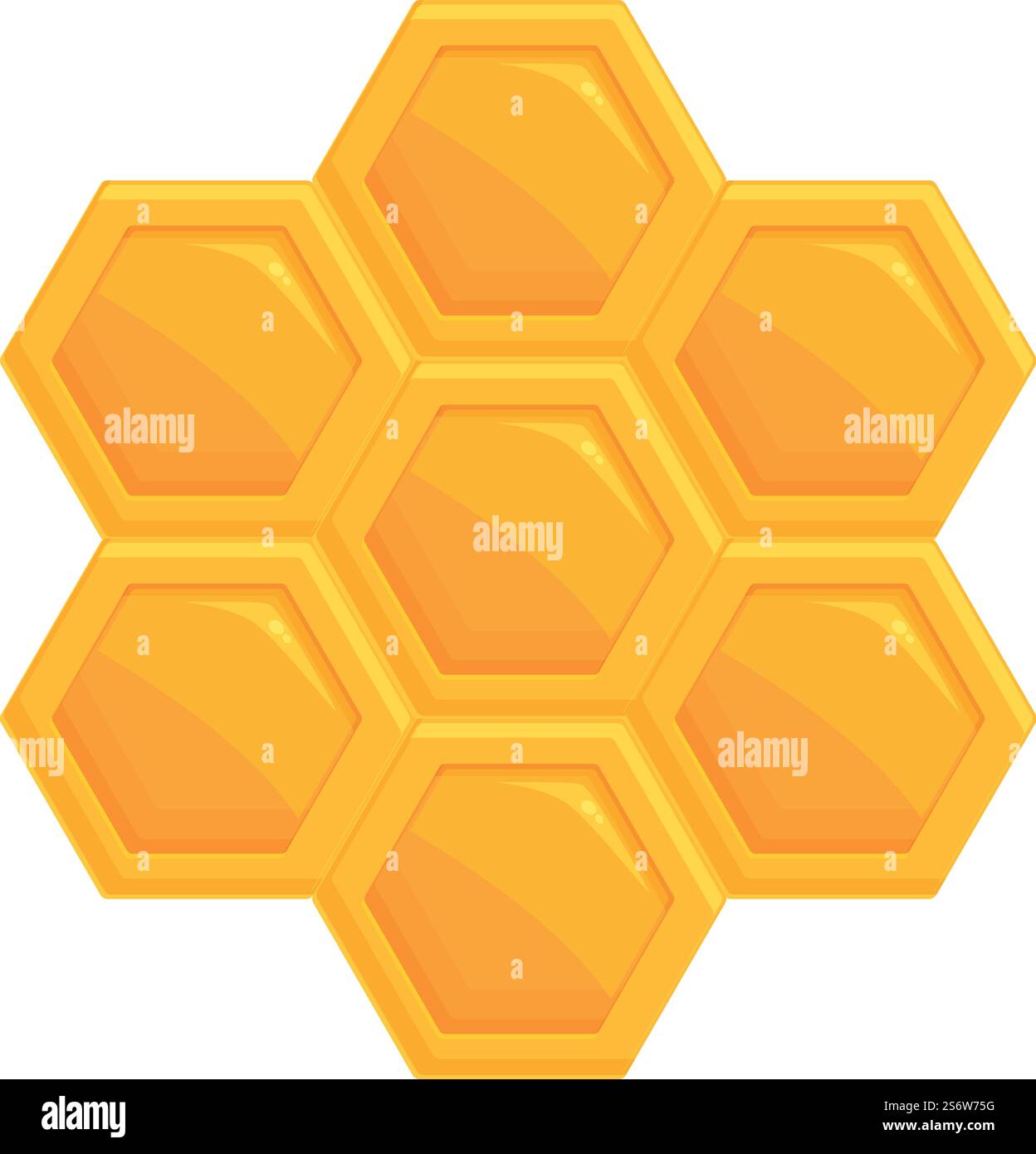 Honeycomb icon cartoon vector. Bee nectar. Golden liquid. Honeycomb ...