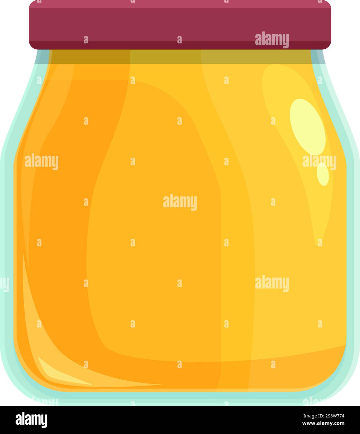 Honey container icon cartoon vector. Bee nectar. Comb flower. Honey ...