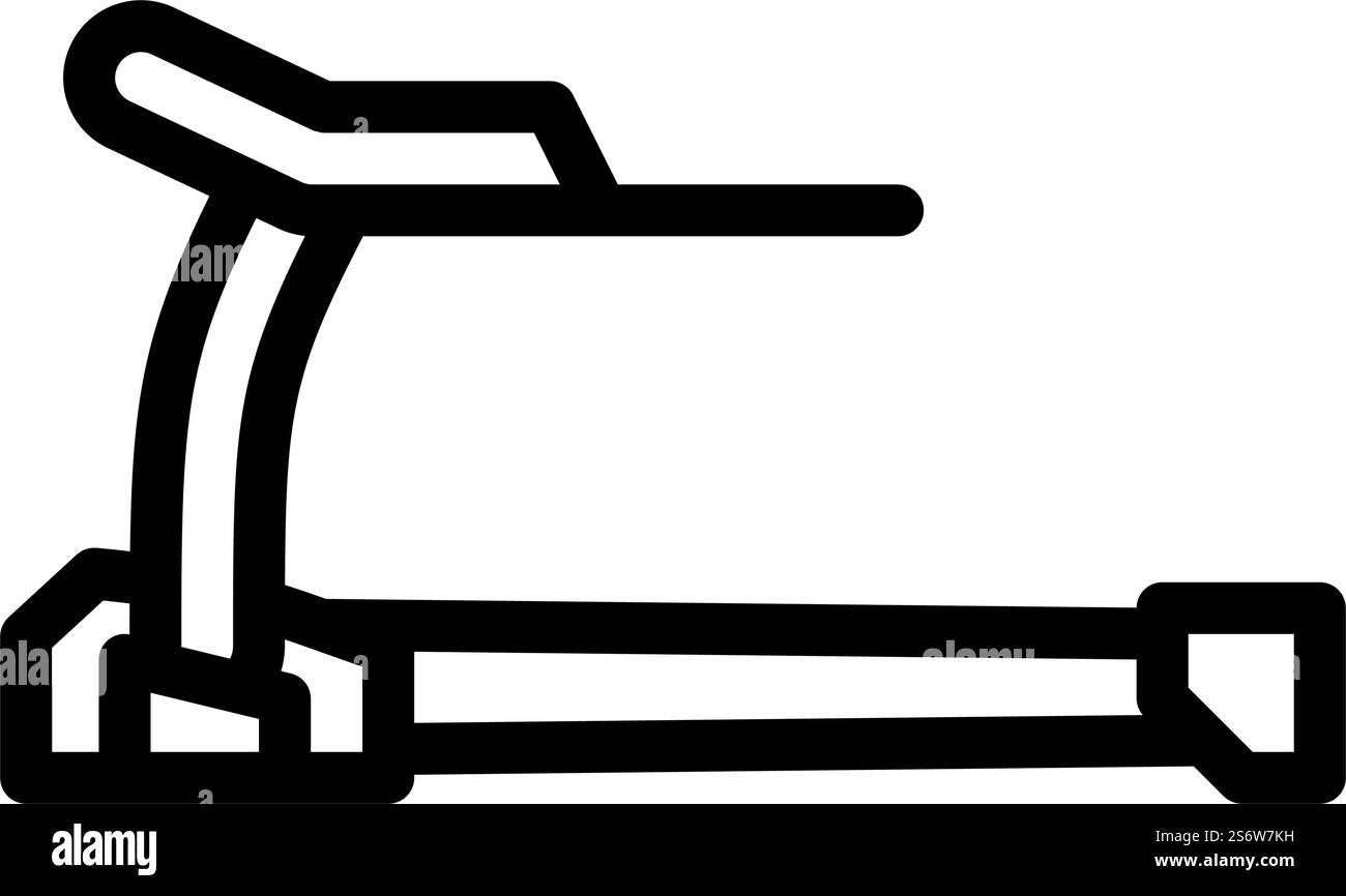 treadmill sport equipment line icon vector. treadmill sport equipment ...