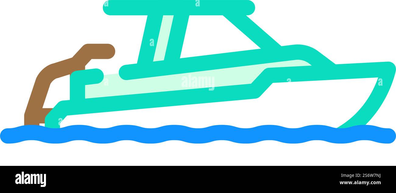 boat ocean transport color icon vector. boat ocean transport sign ...