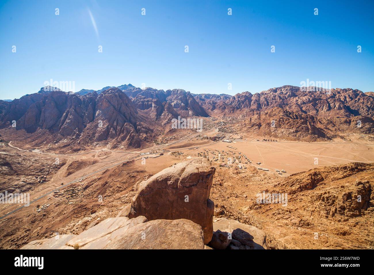 The rocky hills and mountains near Saint Catherine, Sinai Peninsula ...