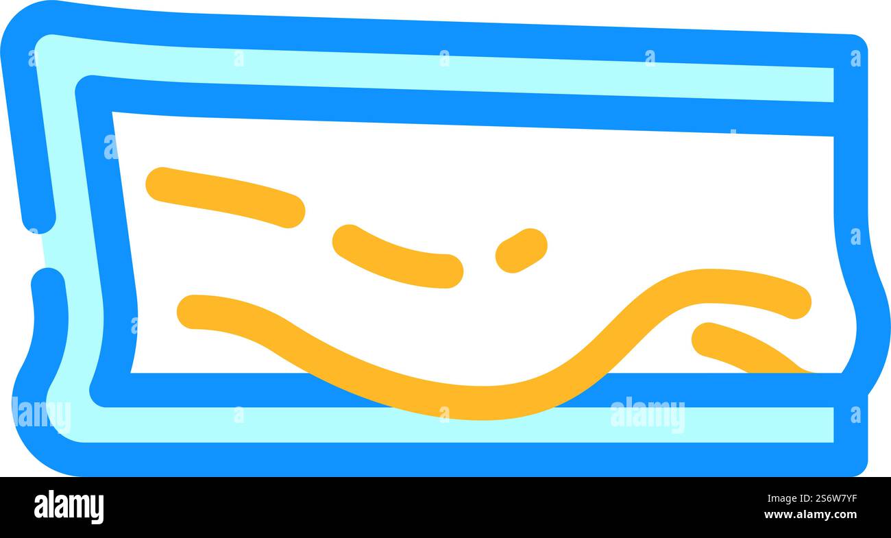 brie cheese color icon vector. brie cheese sign. isolated symbol ...