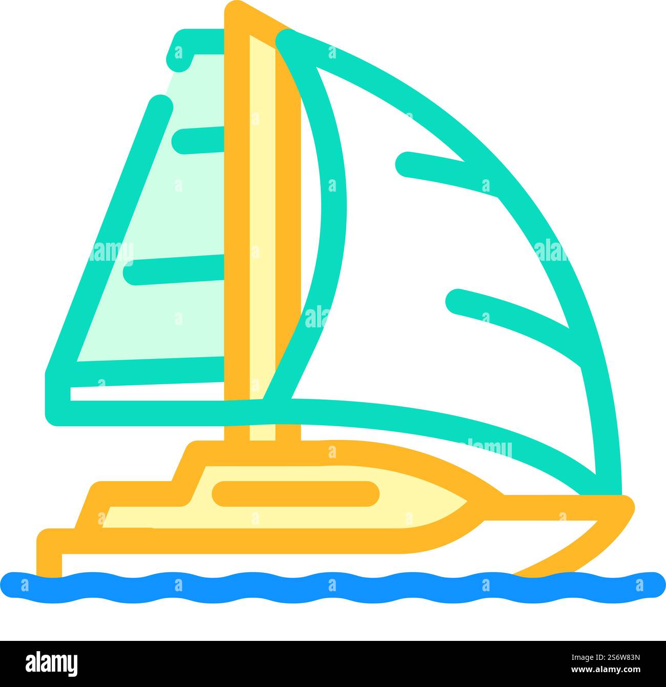 yacht marine transport color icon vector. yacht marine transport sign ...
