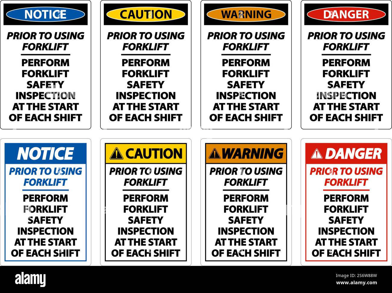 Perform Safety Inspection Sign On White Background Stock Vector Image ...