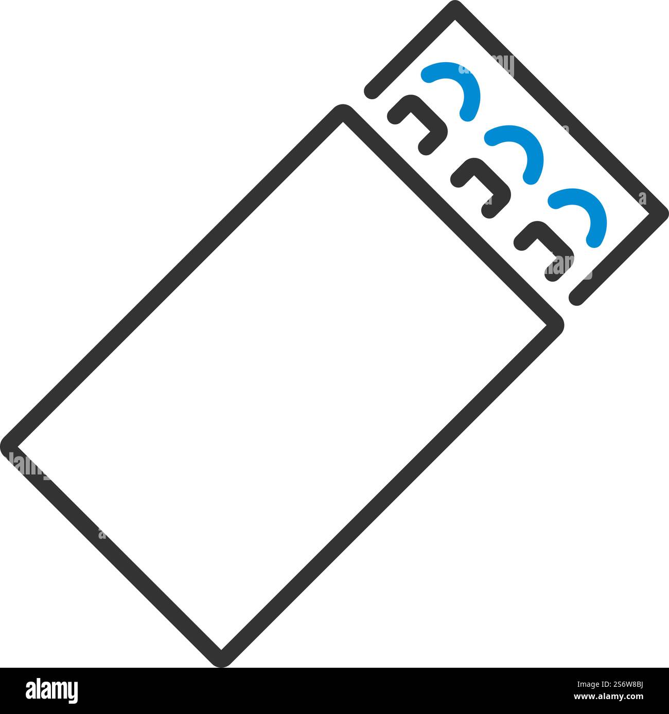 Icon Of Match Box. Editable Bold Outline With Color Fill Design. Vector ...