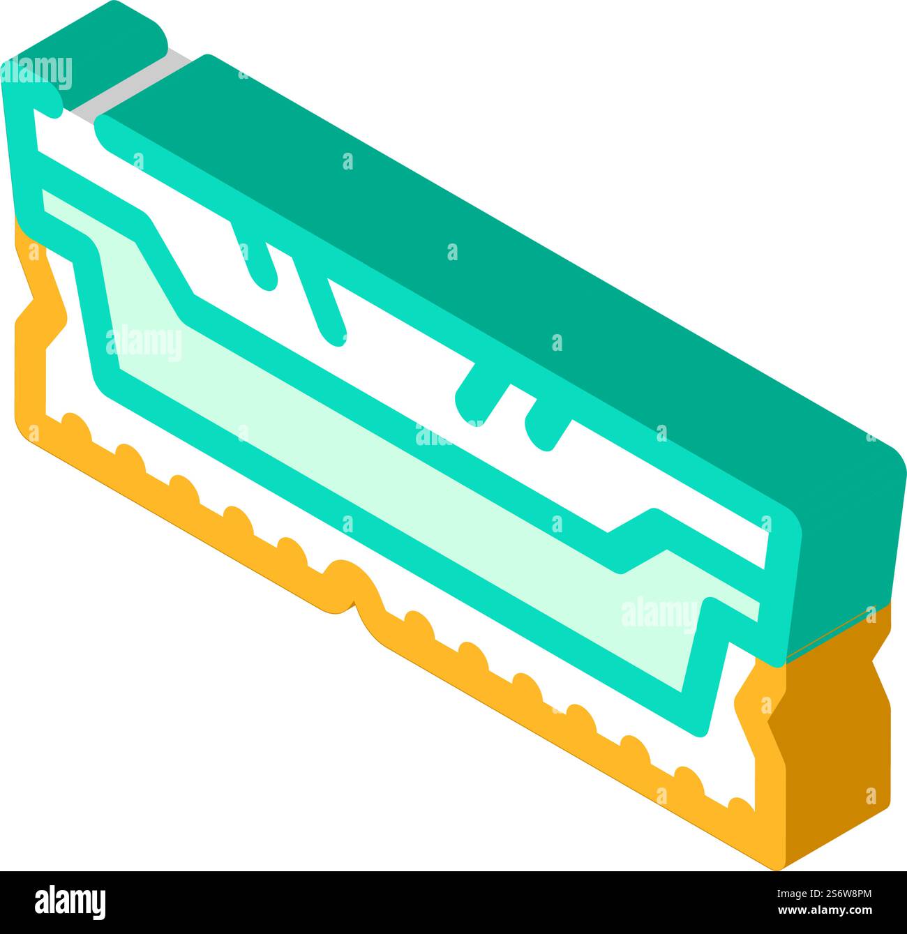 ram computer part isometric icon vector. ram computer part sign ...