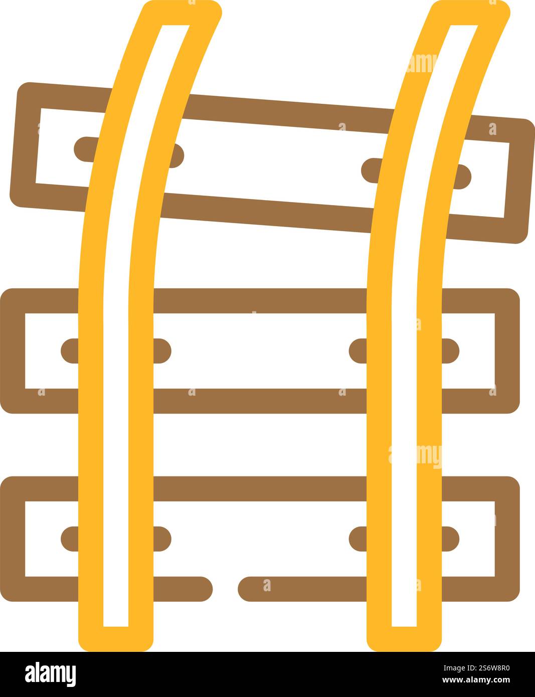 rail road color icon vector. rail road sign. isolated symbol ...