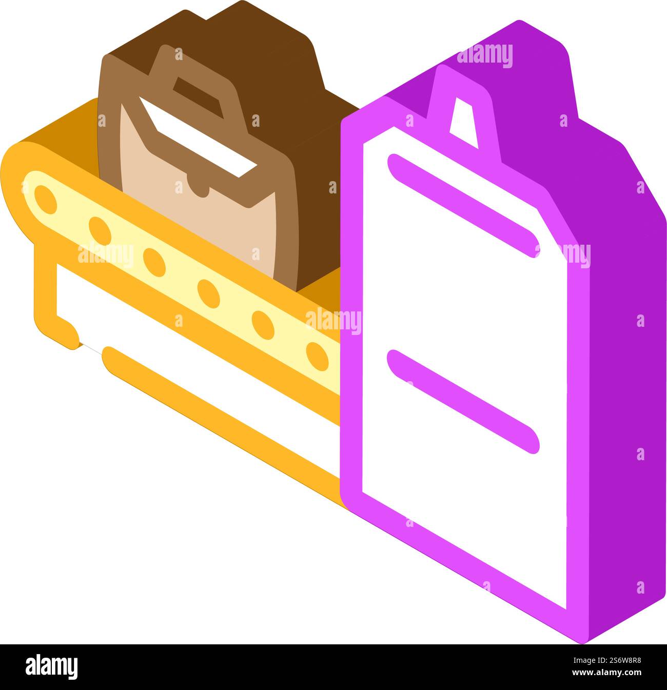 x-ray equipment for scanning baggage isometric icon vector. x-ray ...