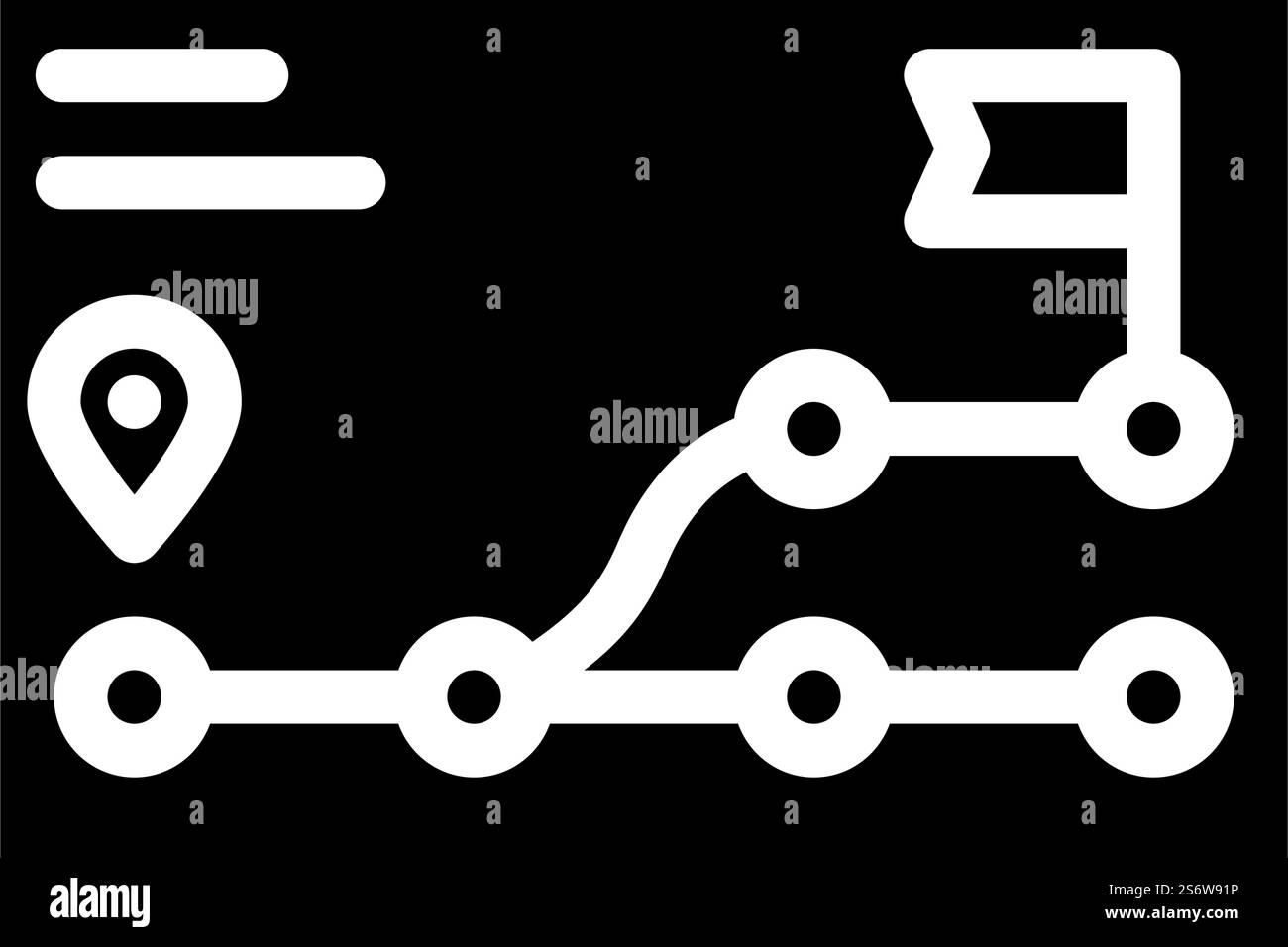 route scheme glyph icon vector. route scheme sign. isolated contour ...