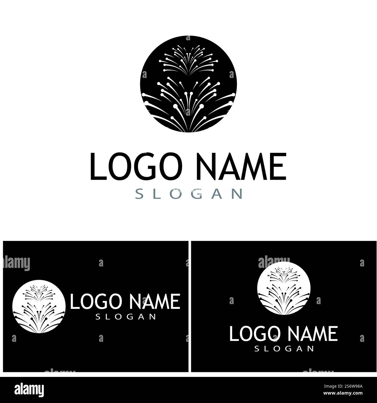 Fireworks Logo Template vector symbol Stock Vector Image & Art - Alamy