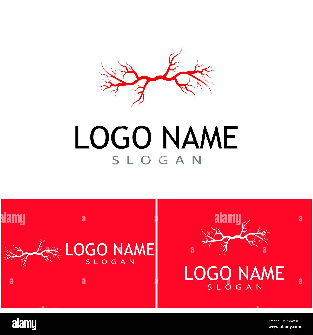 Veins Logo Template vector symbol medical design Stock Vector Image ...
