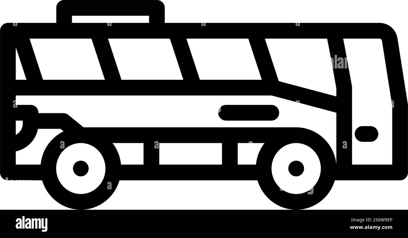 bus urban transport line icon vector. bus urban transport sign ...