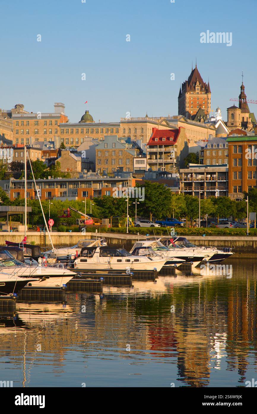 boats, Quebec City, Canada, silos, Bassin Louise, North America, harbor ...