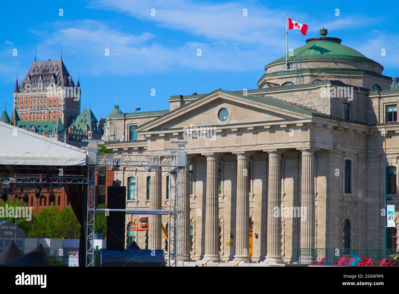 landmark, Quebec City, Canada, North America, New Custom House ...