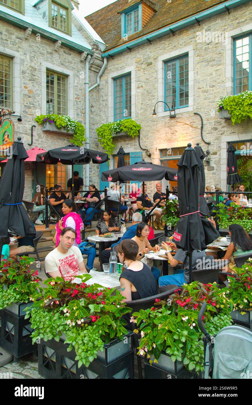 Quebec City, Canada, people, street scene, tourism, North America ...
