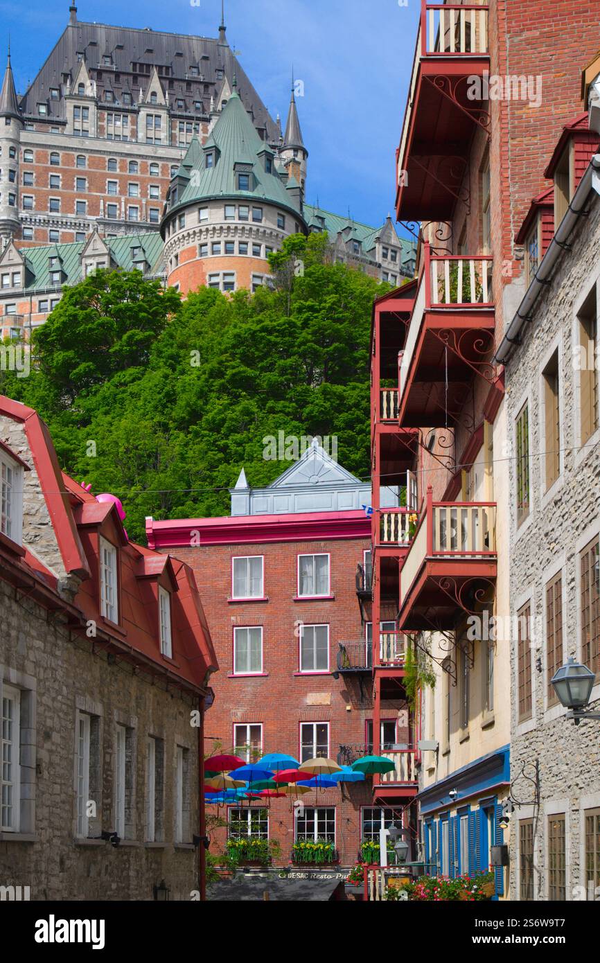 landmark, Quebec City, Canada, Chateau Frontenac, North America ...
