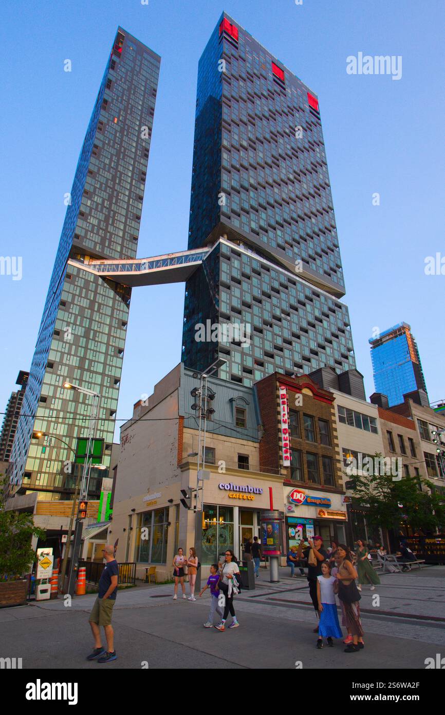 condominiums, Quartier des Spectacles, skyscrapers, Montreal, modern ...