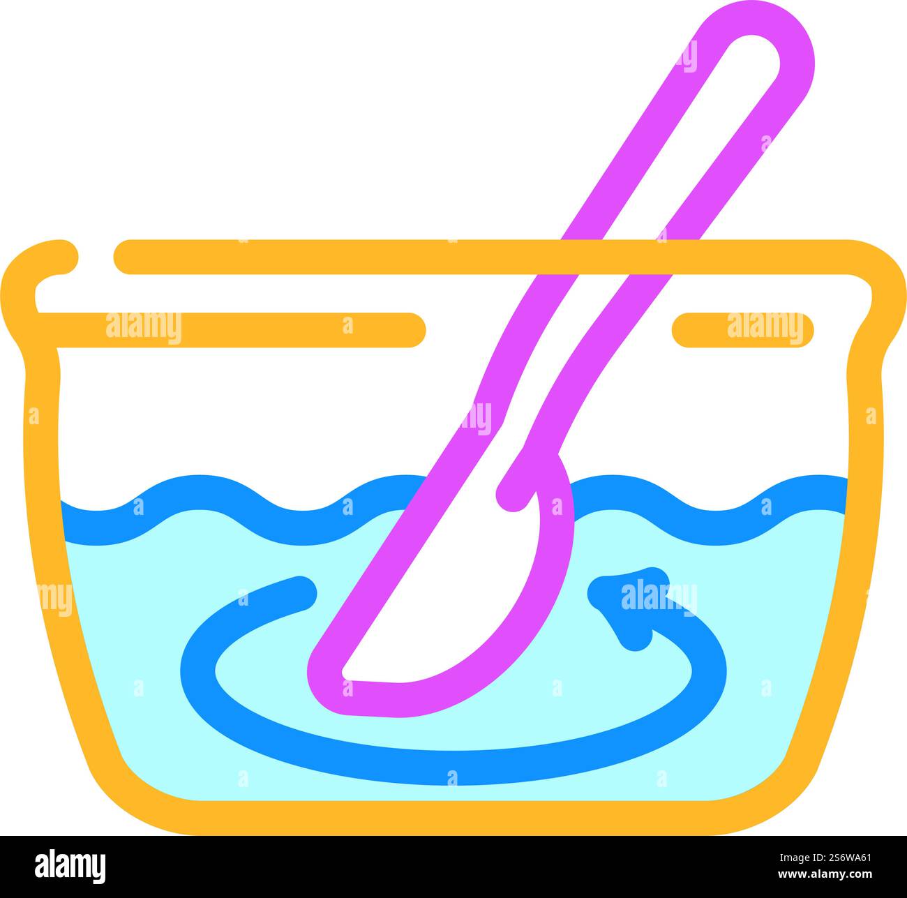 mixing ingredient of dumpling color icon vector. mixing ingredient of ...