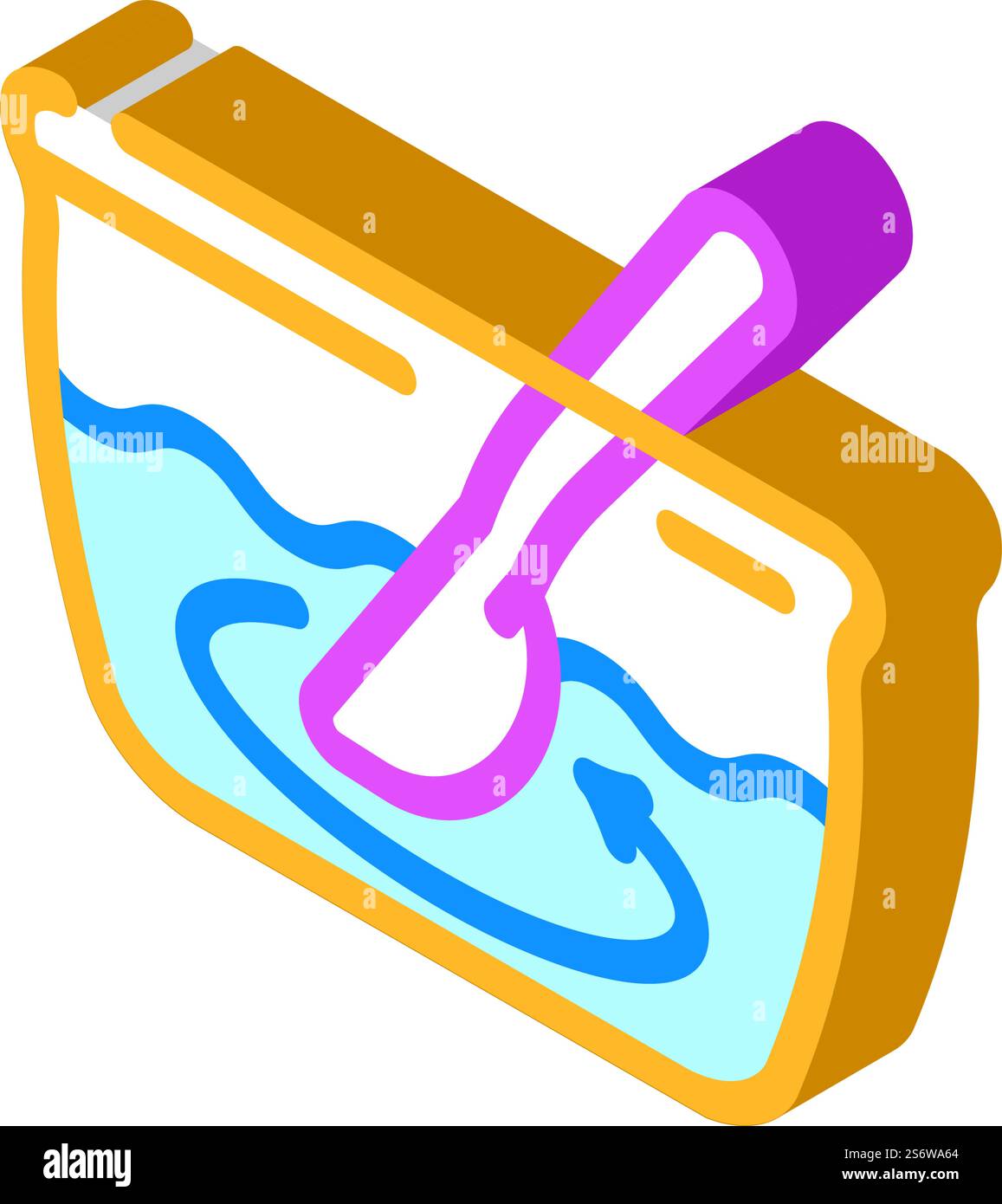 mixing ingredient of dumpling isometric icon vector. mixing ingredient ...