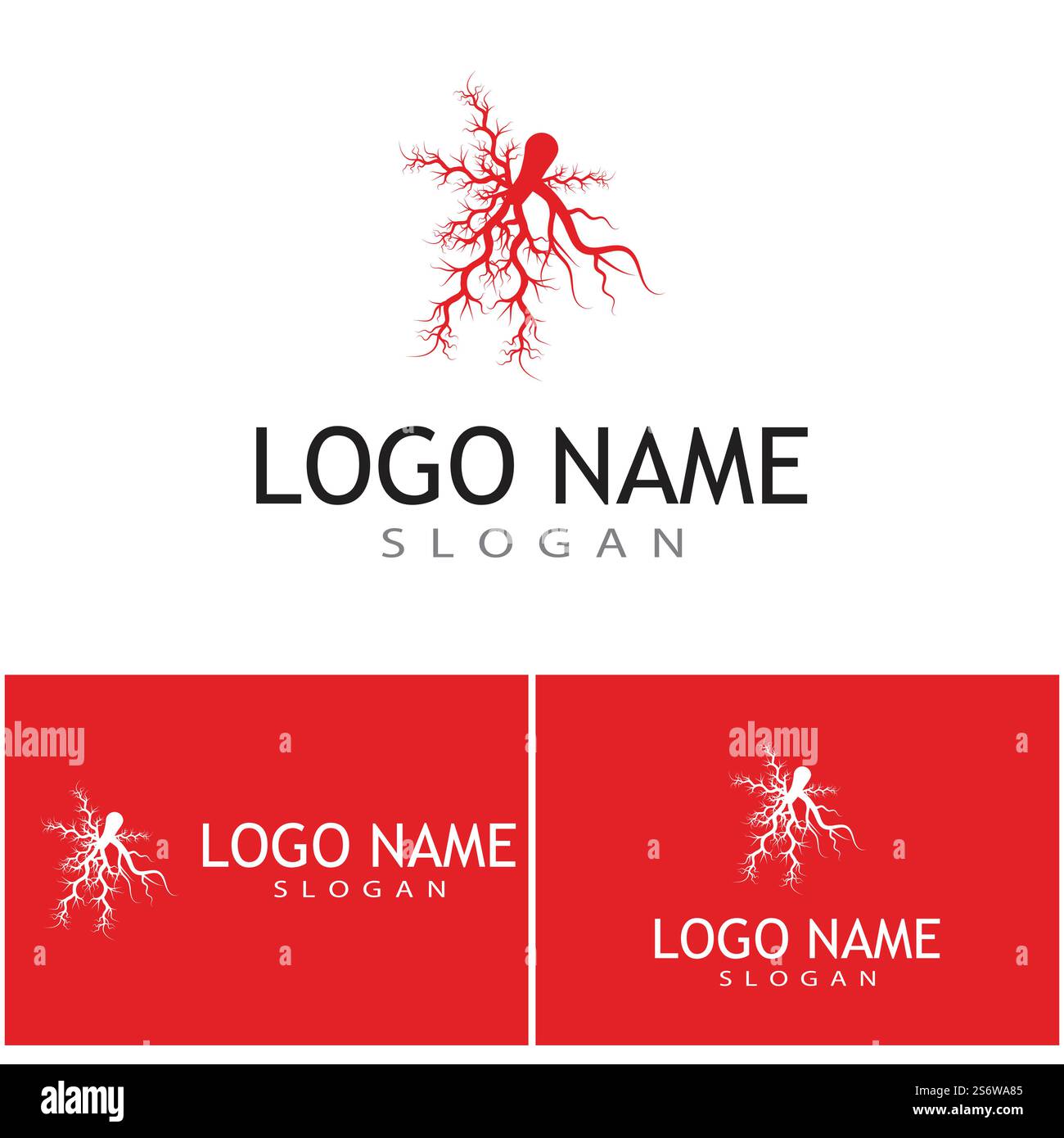 Veins Logo Template vector symbol medical design Stock Vector Image ...