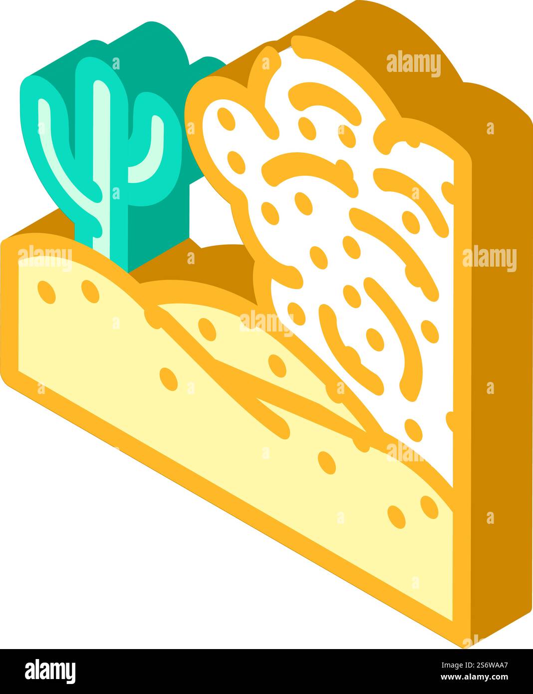 sand egypt desert isometric icon vector. sand egypt desert sign ...