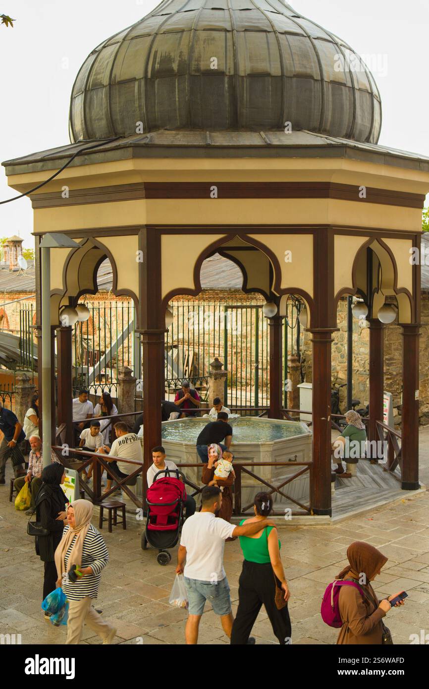 travel, landmark, people, , Bursa, monument, ablution fountain, Asia ...