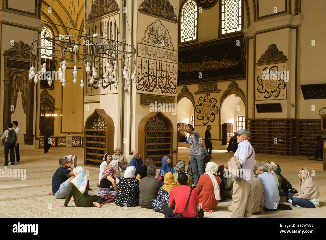 travel, landmark, islam, people, , Great Mosque, Bursa, religious ...