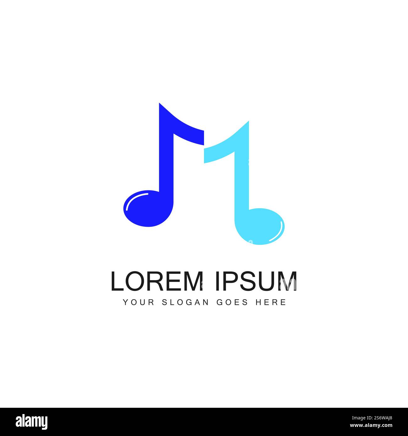 Music logo vector icon - Vector. Letter M Music Logo Stock Vector Image ...